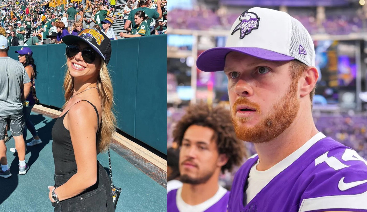 Sam Darnold's Girlfriend Revealed After Hawk Tuah Girl Hints at ...