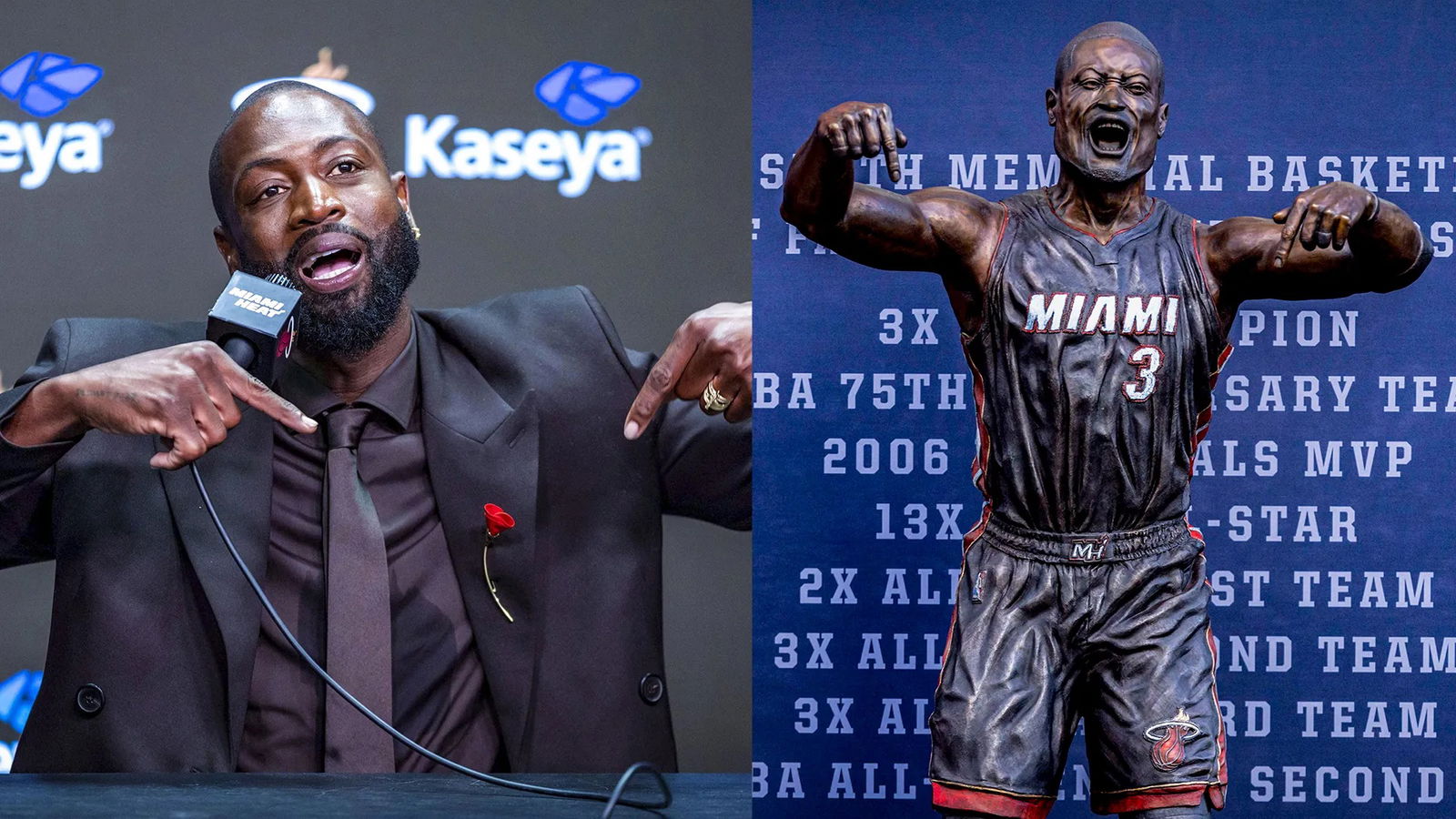 Dwyane Wade Claps Back at Critics of His Unconventional Statue with a ...