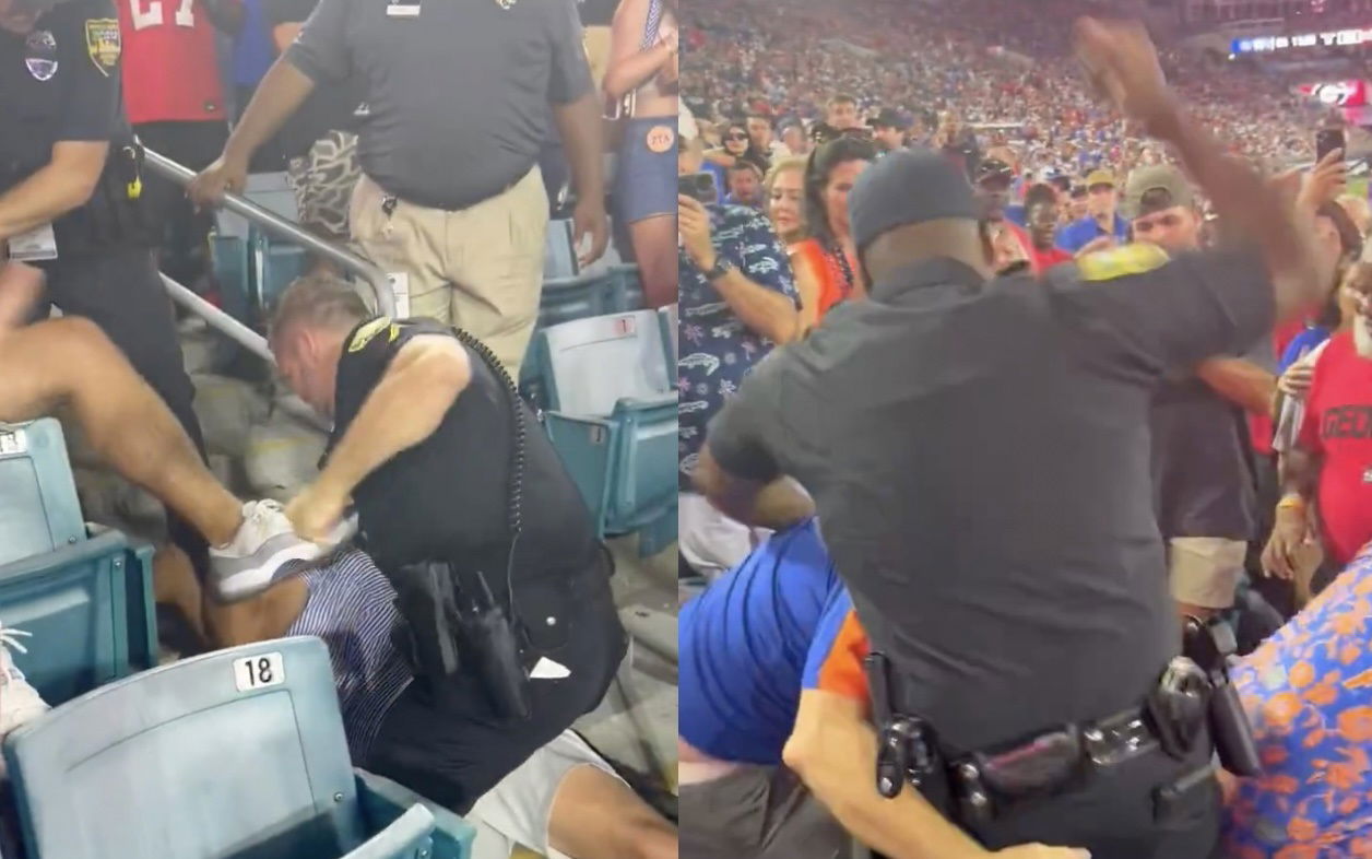 Wild Brawl Erupts Between Fans and Police at Georgia-Florida Game - TMSPN