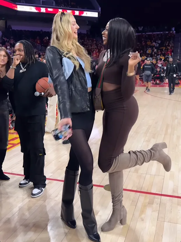 Cameron Brink Stuns Courtside Cheering for JuJu Watkins, Leaving ...