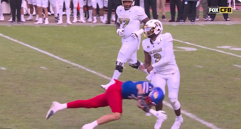 Slow-Motion Video of Controversial Shedeur Sanders Hit Stuns Fans - TMSPN