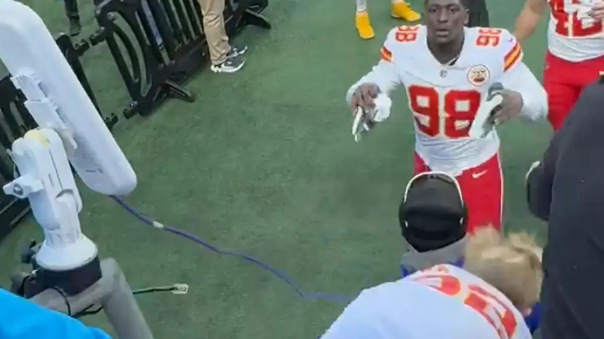 Chiefs Defensive Lineman Hailed as Hero for Catching Young Fan Who Fell ...