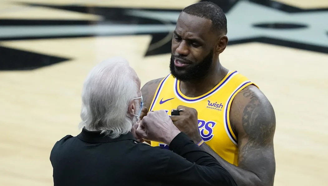 LeBron James Shares Heartfelt Message for Gregg Popovich Following ...