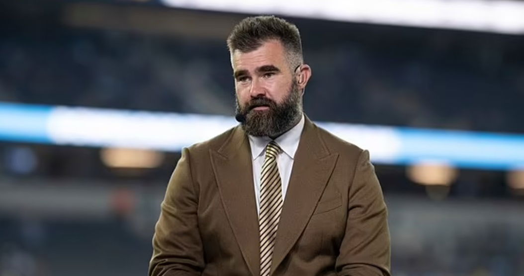 Jason Kelce Surprises Fans with Reason for Wearing Broncos Jersey on TV ...