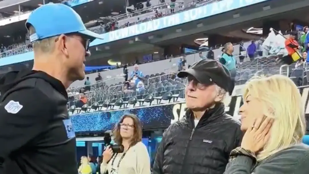 Jim Harbaugh and Larry David Share Memorable Sideline Moment Before ...