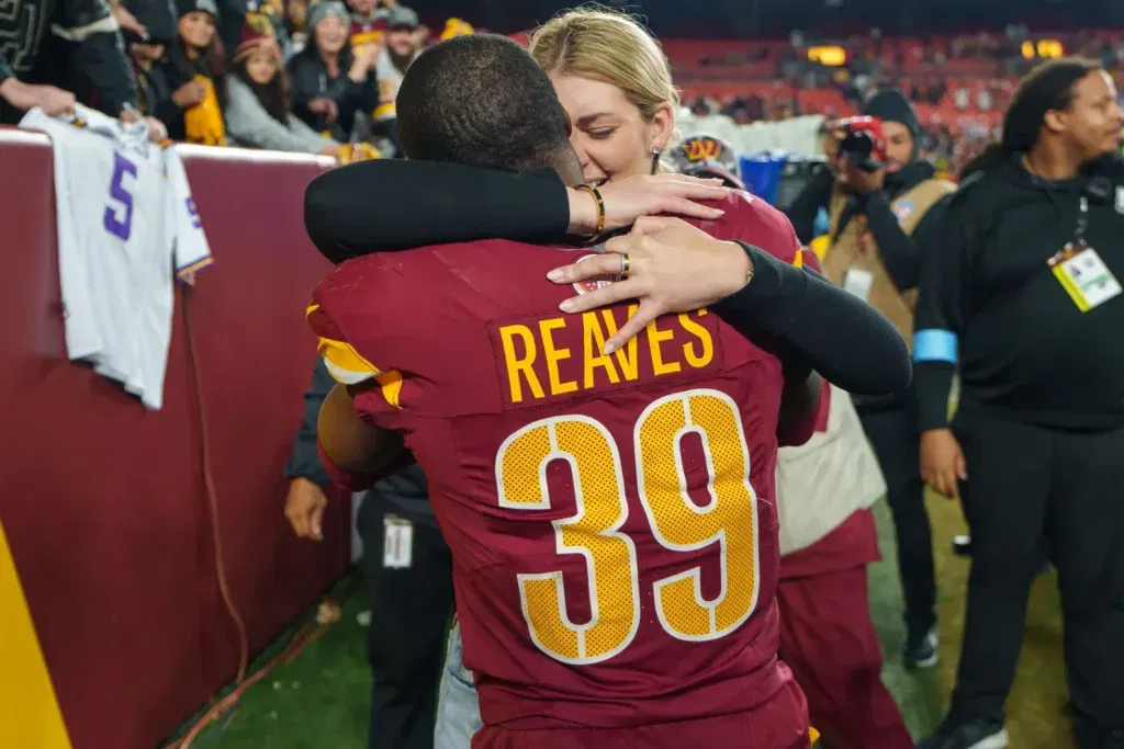 Commanders’ Jeremy Reaves Celebrates Fiancée Mikaela Worley with ...