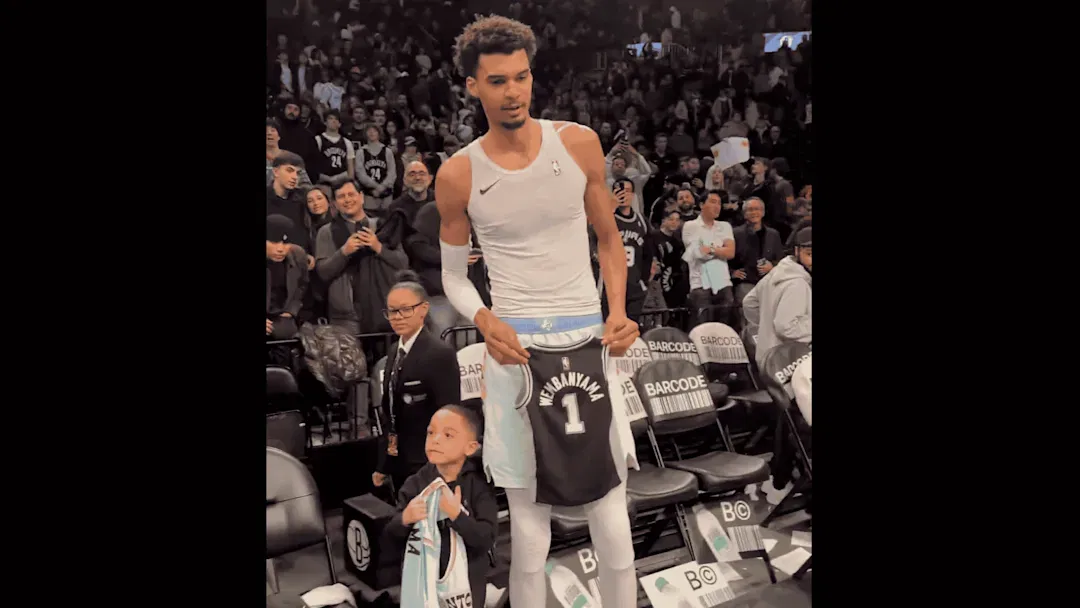 Victor Wembanyama Shares Heartwarming Moment With Young Spurs Fan in ...