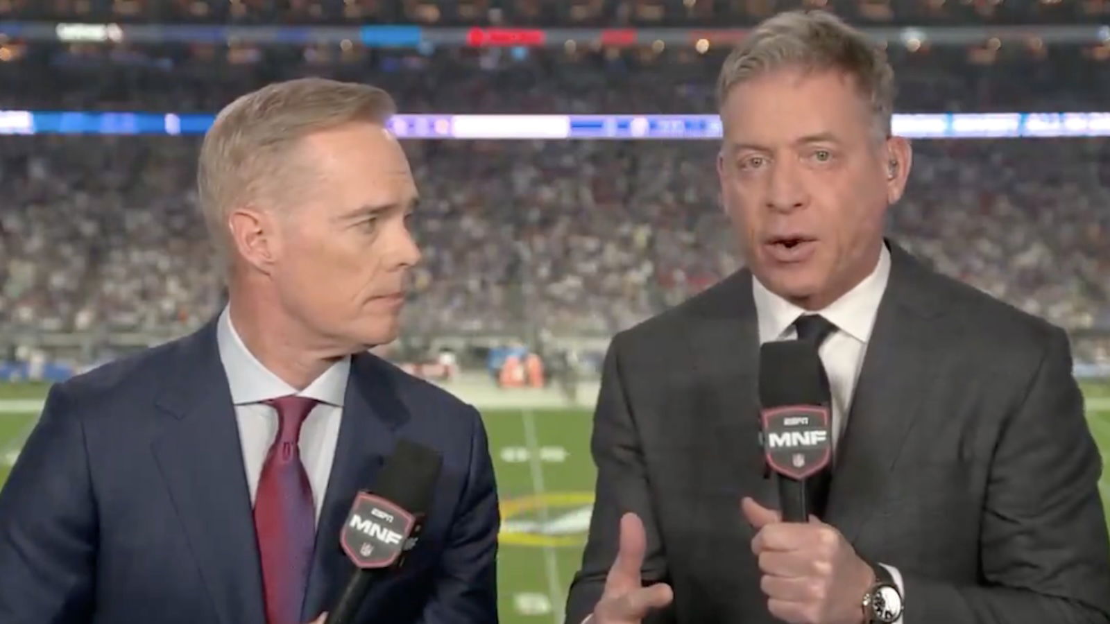 Fans All Notice the Same Hilarious Detail About Troy Aikman During Vikings-Rams Game - TMSPN