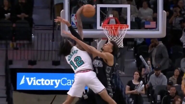 Ja Morant Delivers Insane Poster Dunk on Victor Wembanyama, Even After Play is Whistled Dead - TMSPN