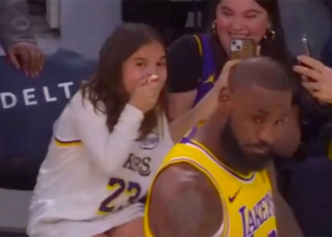 LeBron James Creates Unforgettable Moment for Crying Fan at Lakers Game ...