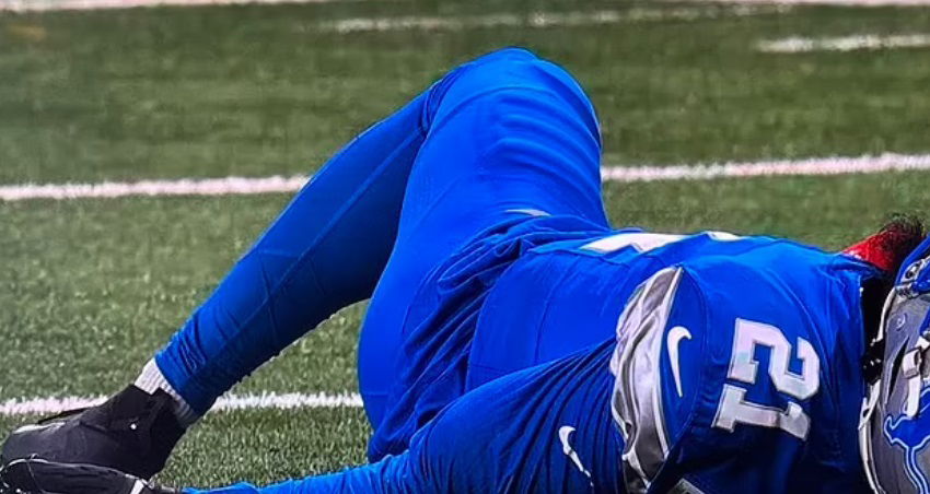 Lions Star Amik Robertson Suffers Broken Arm During Playoff Loss to ...