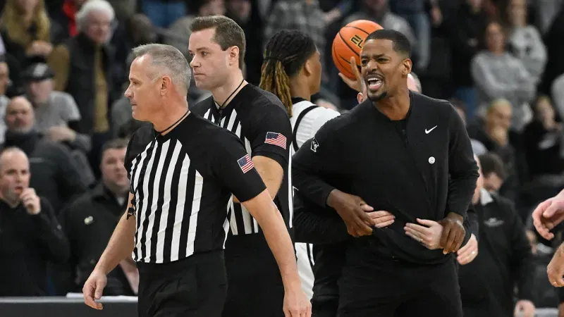 Providence Coach Restrained After Heated Confrontation With Referee ...
