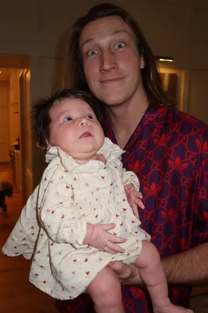 Trevor Lawrence’s Newborn Daughter Inherits His Signature Lush Locks ...