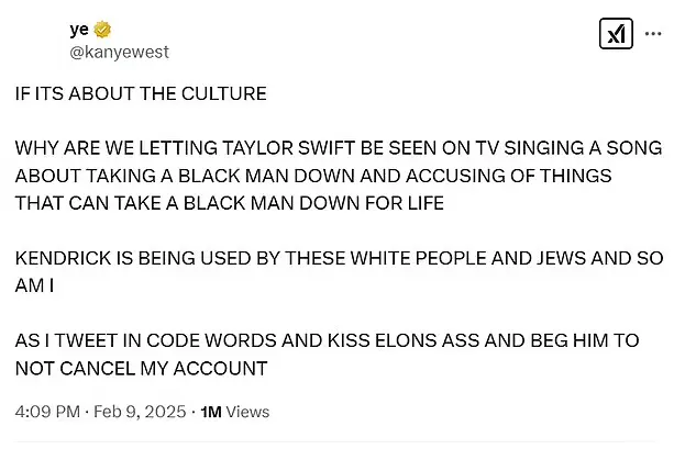 Kanye West Deletes X Account After Controversial Attack on Taylor Swift ...