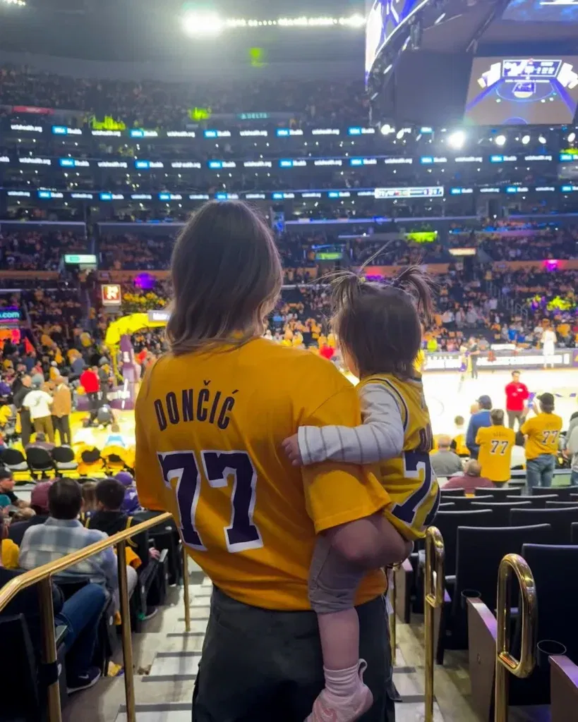 Luka Doncic’s Fiancée Anamaria Goltes and Daughter Celebrate His Lakers ...