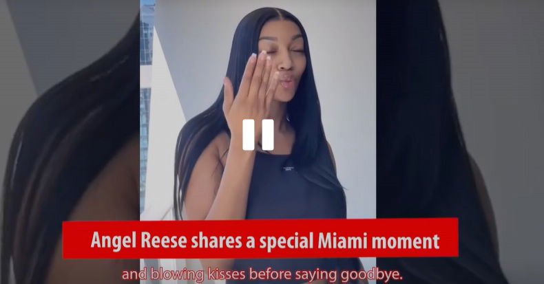 Viral Video: Angel Reese Blows Kisses in Farewell to Miami from Balcony ...