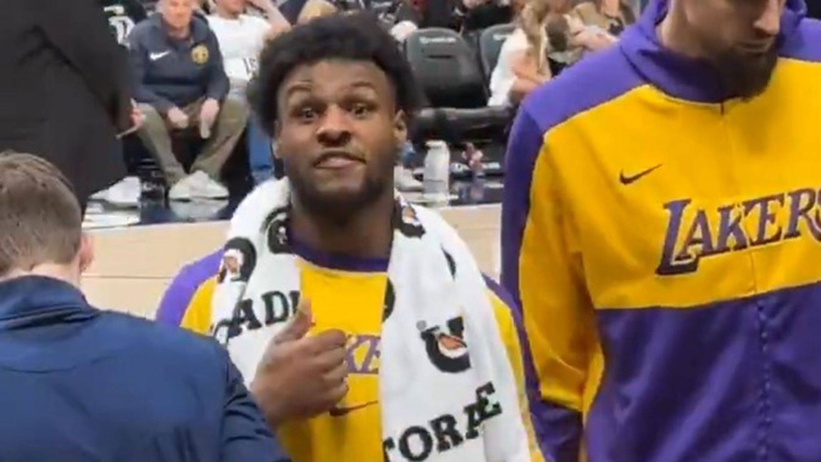 Bronny James Shows His Fire, Fires Back at Heckler During Lakers-Nuggets Game - TMSPN