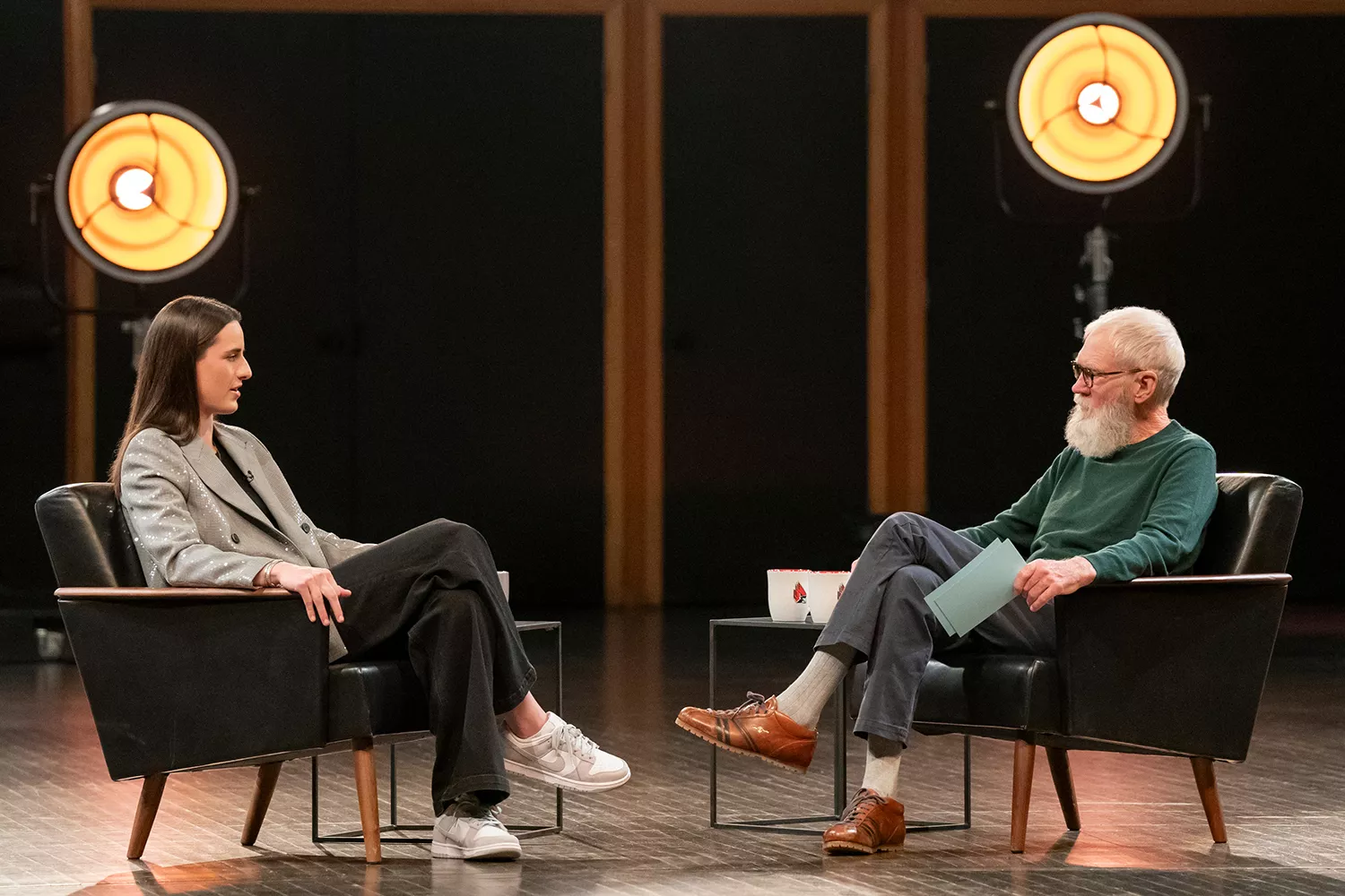 Caitlin Clark Tells David Letterman the Childhood Habit That Drove Her ...