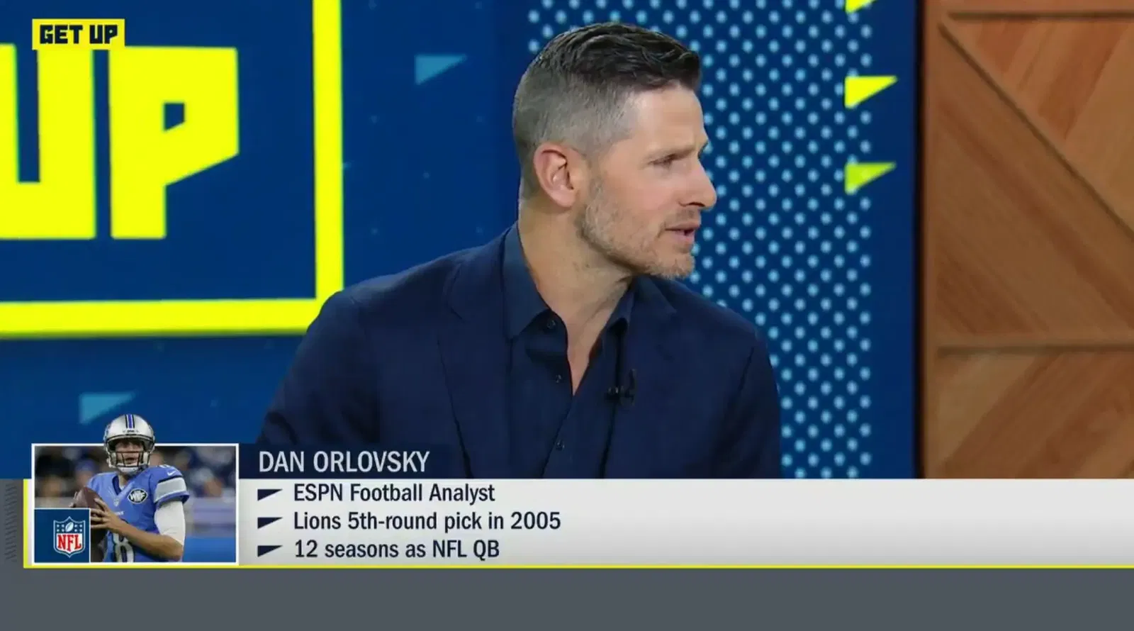 Dan Orlovsky Returns to TV After Teasing Potential ESPN Departure - TMSPN