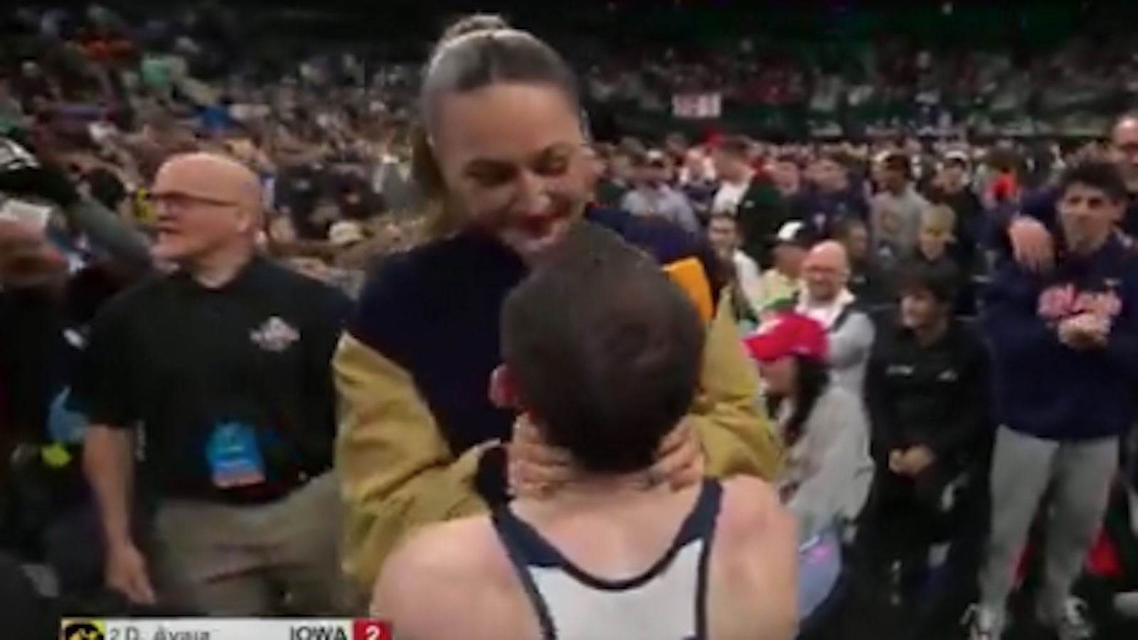 5'6" College Wrestler Shares Sweet Championship Moment with His 6'2 ...