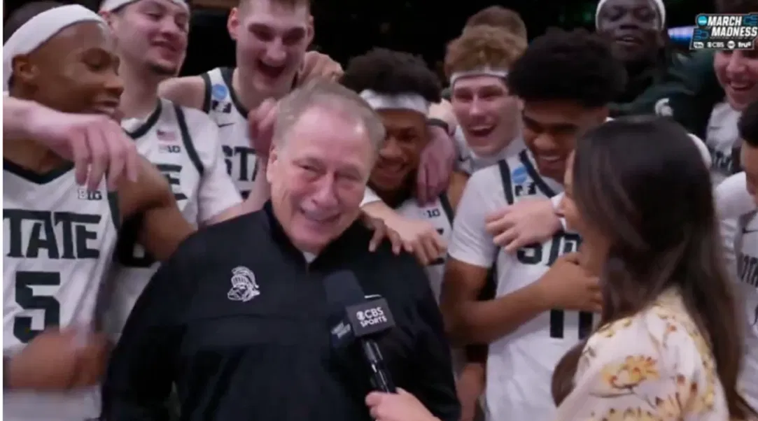 Emotional Tom Izzo Chokes Up After Gritty Sweet Sixteen Win, Eyes ...