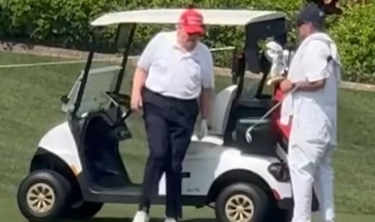 Donald Trump's Golf Footage Sparks Curiosity About His Legs - TMSPN