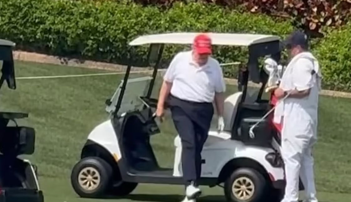 Donald Trump's Golf Footage Sparks Curiosity About His Legs - TMSPN