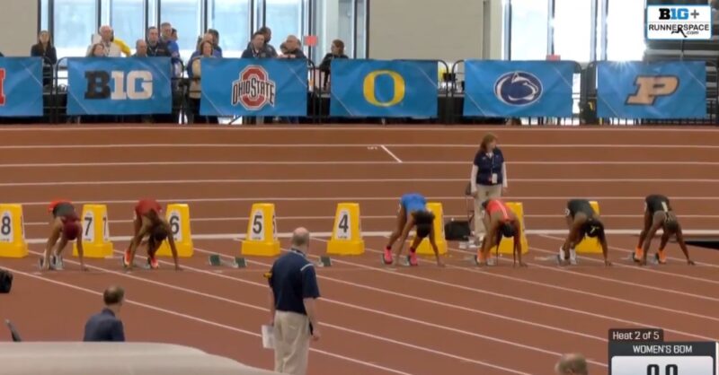 Phone Charger Explosion Sparks Fire on Track During Big Ten ...