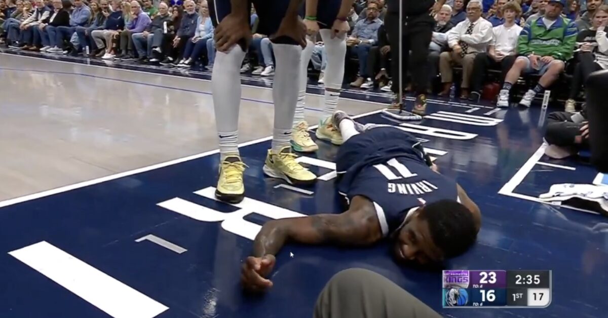 Mavericks Fans in Disarray as Kyrie Irving Suffers Injury in Blowout ...