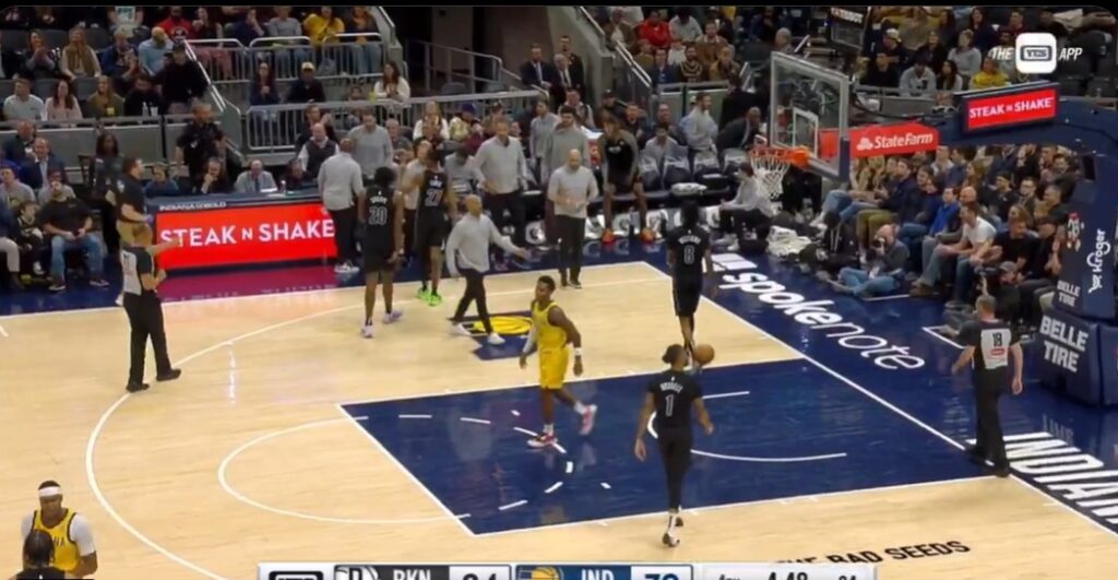 Heated Scuffle Erupts During Pacers vs. Nets Showdown - TMSPN