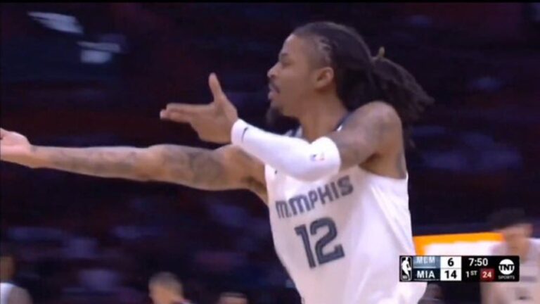 Ja Morant Brazenly Makes Another Gun Gesture During Game - TMSPN