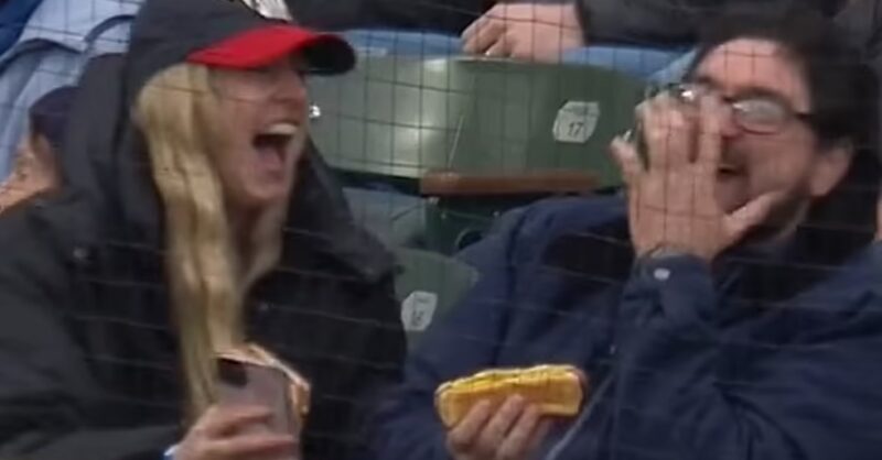 Cubs Couple Goes Viral for Hot Dog Moment Straight Out of a Rom-Com ...