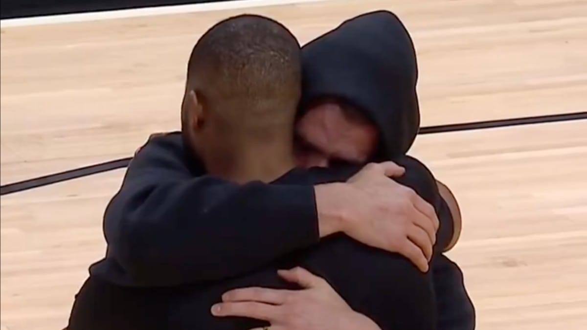 Kevin Love and Tristan Thompson Share Emotional Embrace Following Death ...