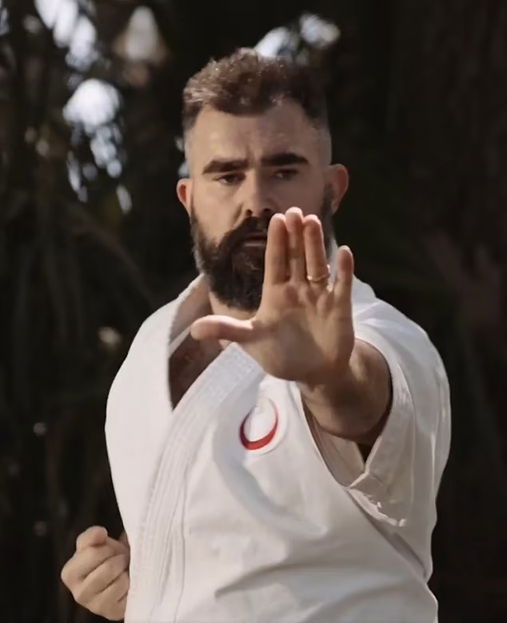 Jason Kelce Embraces His Inner Action Hero in Wild Martial Arts-Themed ...