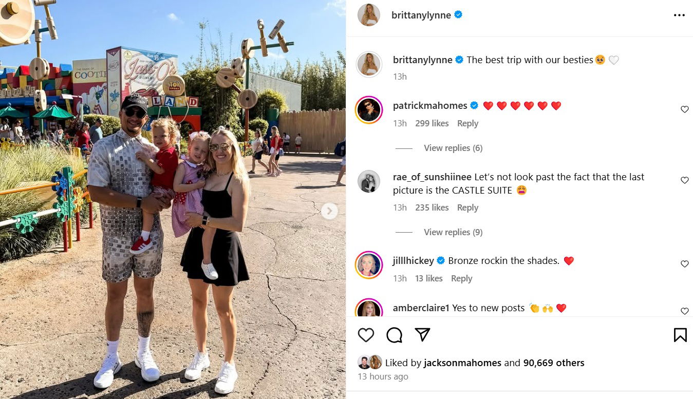 Patrick Mahomes Shares Sweet Reaction to Brittany’s Adorable Family ...