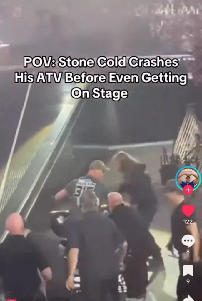 ‘Stone Cold’ Steve Austin Sends Female Fan Crashing After Smashing ATV ...