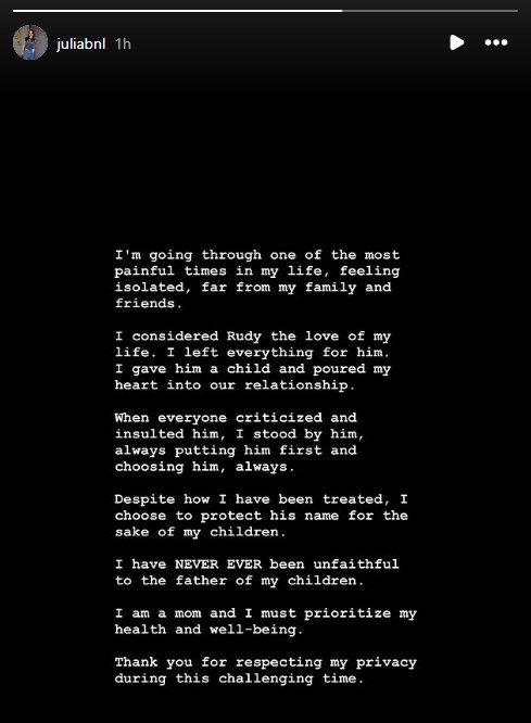 Julia Bonilla Breaks Silence on Instagram After Rudy Gobert Allegedly ...
