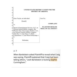 Phoenix Suns CEO Josh Bartelstein Named in Bombshell Lawsuit Alleging Affair with Former Mercury ...