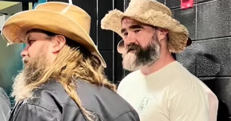 NFL Star Jordan Mailata Stuns Jason Kelce and Chris Stapleton with ...