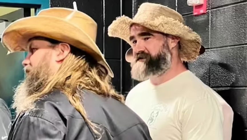 NFL Star Jordan Mailata Stuns Jason Kelce and Chris Stapleton with ...