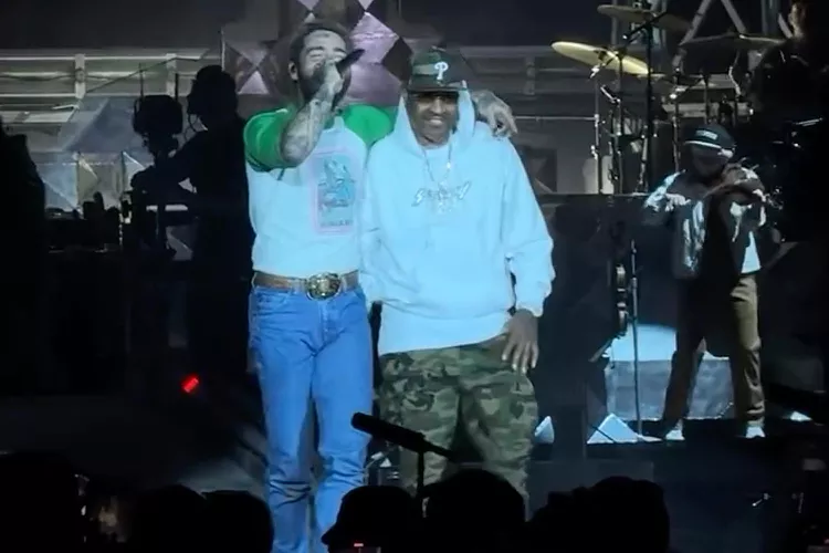 Post Malone Brings Out Allen Iverson for “White Iverson” Performance in ...