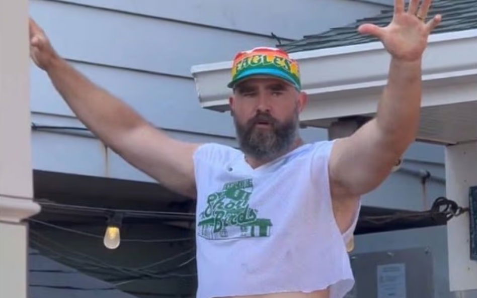 Jason Kelce Explains the Wild Bet Behind His Speedo Outfit and Bikini ...