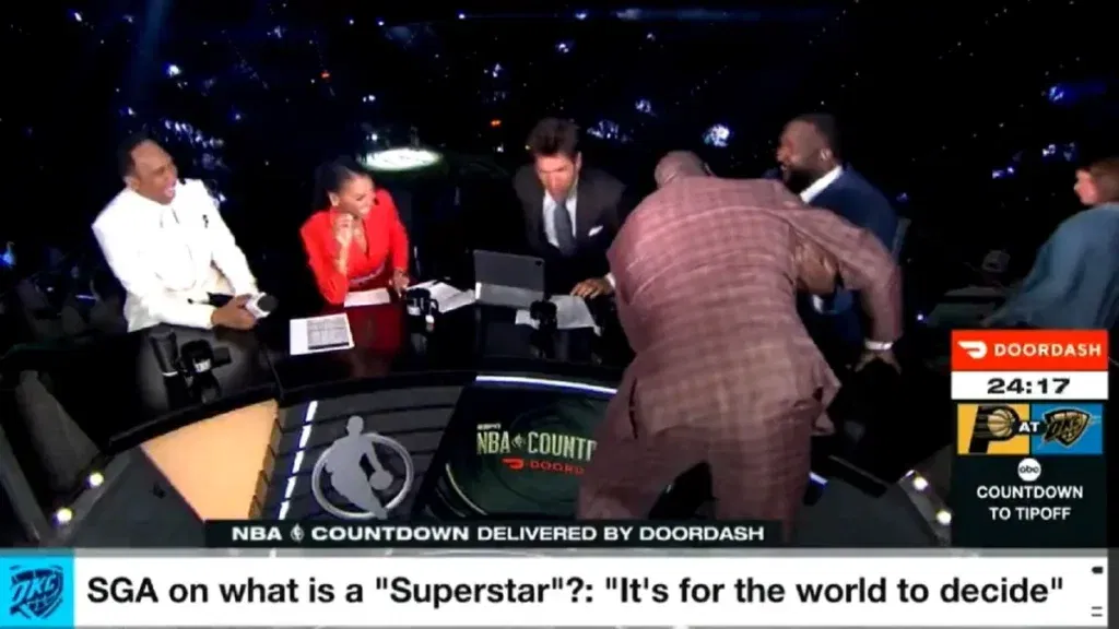 Shaq Makes Surprise Appearance on ESPN’s ‘NBA Countdown’ Pregame Show ...