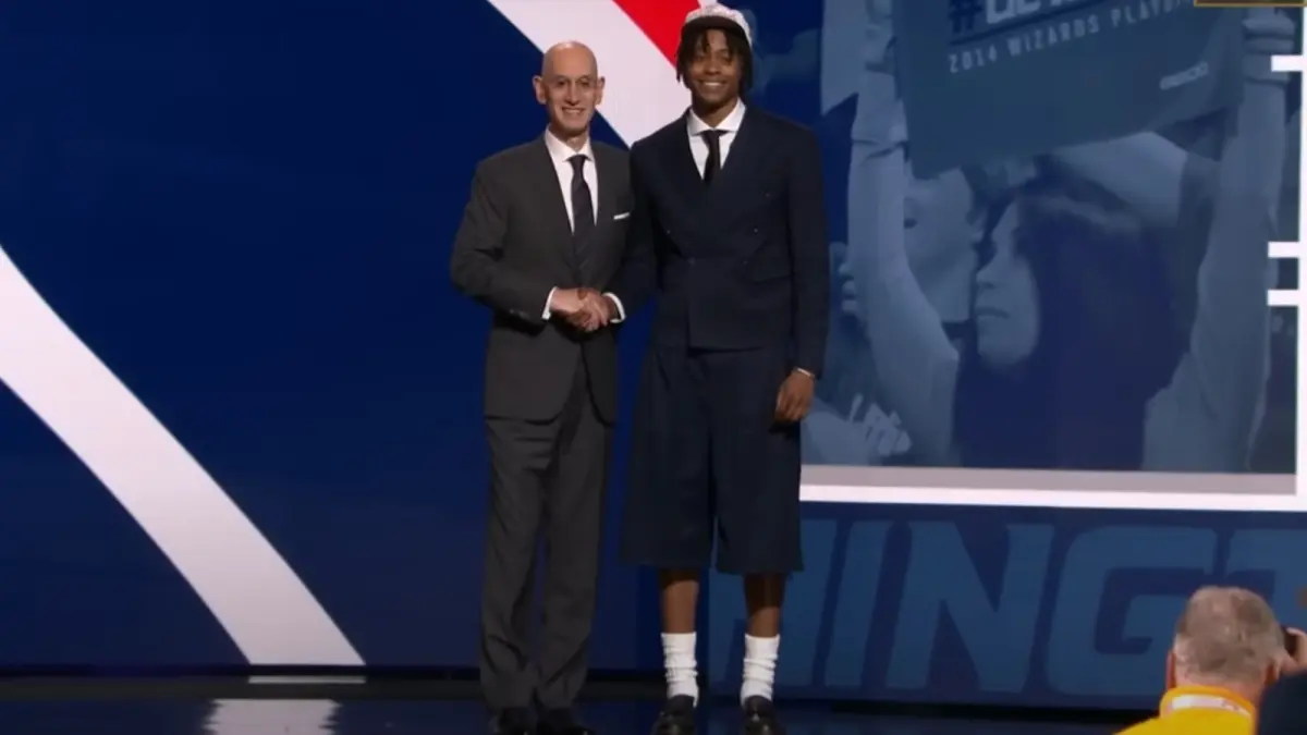 Tre Johnson Goes Viral for Bold Shorts-and-Blazer Look at NBA Draft ...