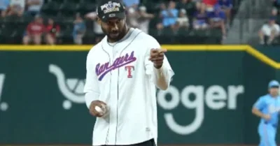 Myles Garrett's First Pitch Turns Heads Thanks to Wildly Oversized ...
