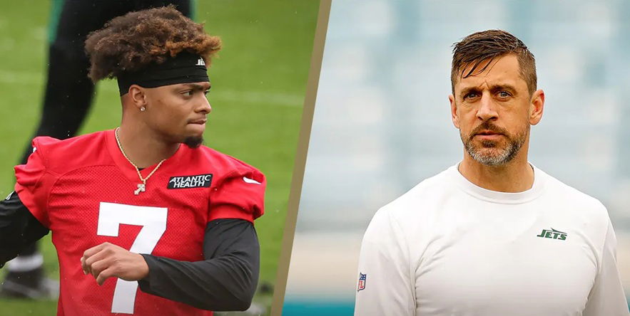 Sauce Gardner Draws Surprising Comparison Between New Jets QB Justin Fields and Aaron Rodgers ...