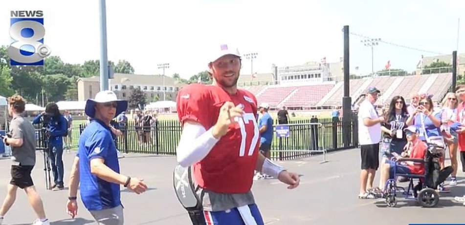Josh Allen Comforts Tearful Young Fan in Heartwarming Moment at Bills ...