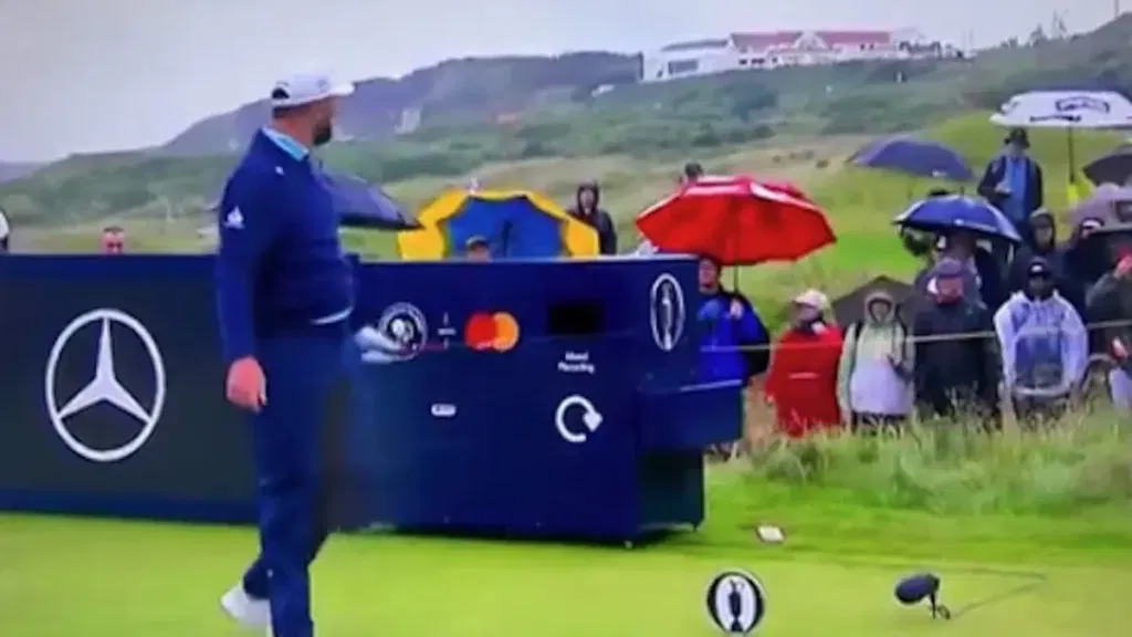 Jon Rahm Snaps at Fan Following Errant Drive at Open Championship - TMSPN
