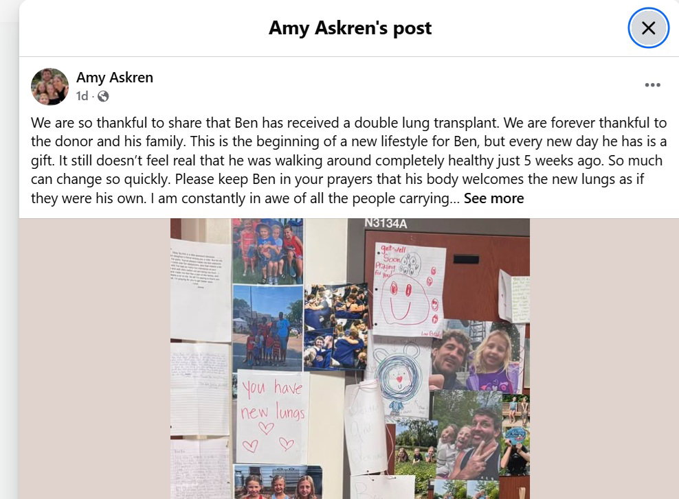 Former UFC Star Ben Askren Receives Double Lung Transplant After Wife’s ...
