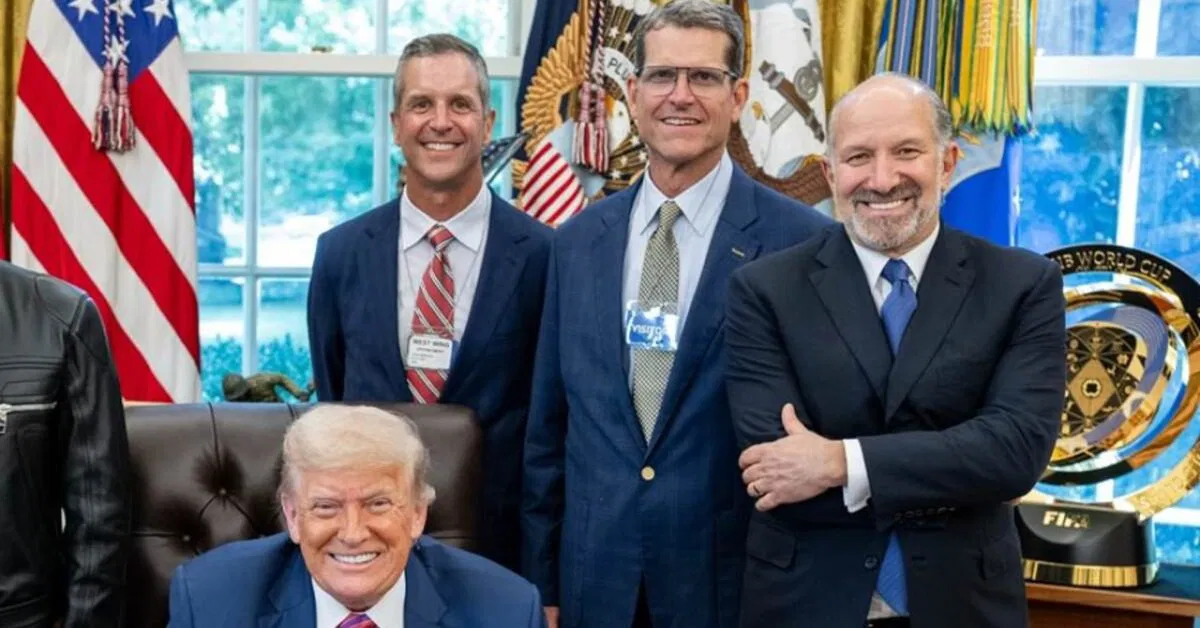 Jim Harbaugh Says He’s Met Seven U.S. Presidents—But Donald Trump Left ...
